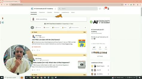 Join Free Live Qanda With Me Atul Kumar · Ai Data And Cloud K21academy