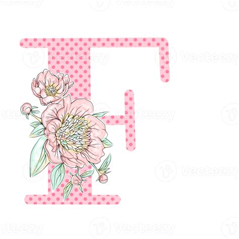 Flower Monogram F Pngs For Free Download