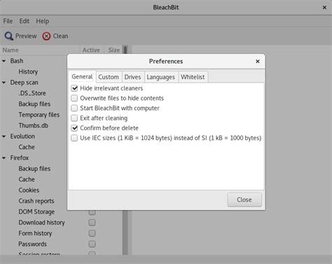 bleachbit a quick and best way to clean up your system in linux