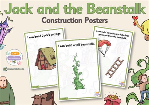 Eyfs Jack And The Beanstalk Construction Posters Grammarsaurus