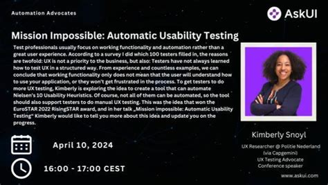 Askui On Linkedin Mission Impossible Automatic Usability Testing Mi 10 Apr 2024 16 00…