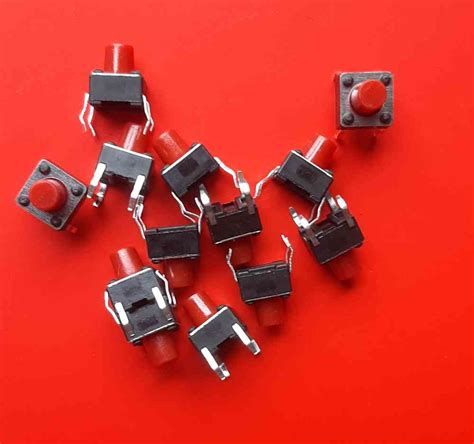 4 Pin Push Button Switch 6x6x7 40pcs