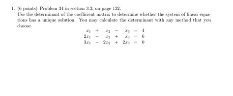 Solved 1 6 Points Problem 34 In Section 3 3 On Page 132