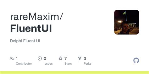Github Raremaxim Fluentui Delphi Fluent Ui