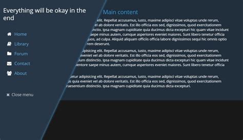 22 Javascript Off Canvas Menu Examples Onaircode