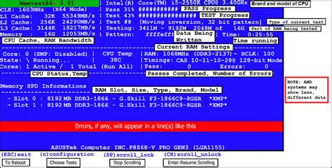 RAM Test With Memtest Page Tutorials