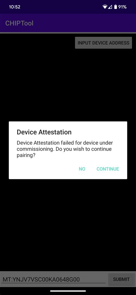 Bug Android Chip Tool Crashs During Commissioning · Issue 25705