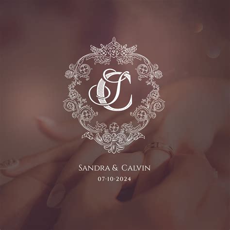 Luxury Wedding Monogram Royal Wedding Monogram Digital Download