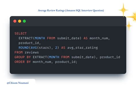 How To Write A Query With Sql Chisom Nnamani Posted On The Topic