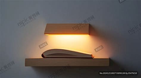 Ai创作图简约风格壁灯 书架上的壁灯 台灯阅读灯 简易壁灯 日式床头灯 简约壁灯 桌面夜灯 阅读灯灯光 草叶纹托盘书灯 灯床头灯 榻榻米卧室