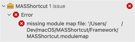 getting error missing module map file when trying to build · issue 164 · cocoabits
