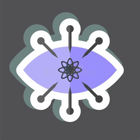 Sticker Observation Suitable For Data Analytics Symbol Simple Design
