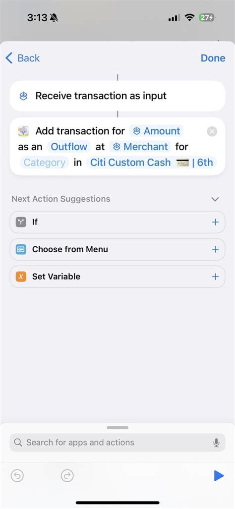 Ynab Error With Ios Tap Automation Rynab