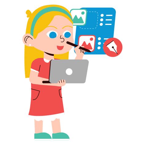 Girl Designing Laptop Coding Programmer Technology Developer Icon Download On Iconfinder