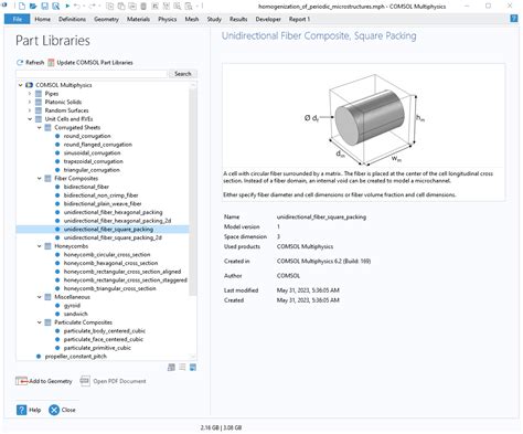 Design And Customization Of Composite Materials Using A Simulation App
