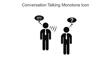 Conversation Talking Monotone Icon In Powerpoint Pptx Png And Editable Eps Format Ppt Example