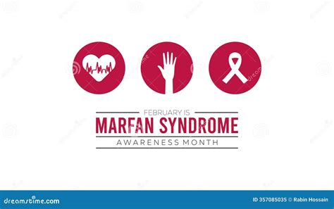 Marfan Syndrome Awareness Month Genetic Helix Icons And Blue Ribbons
