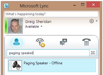 Public Address Paging Options For Lync Greiginsydney