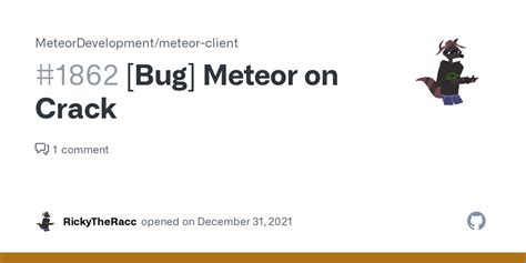 Bug Meteor On Crack Issue MeteorDevelopment Meteor Client GitHub