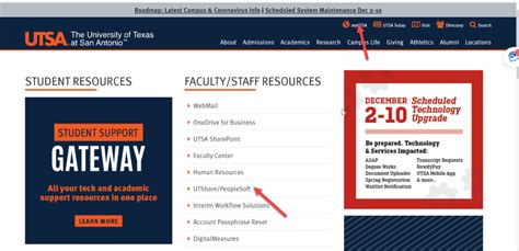 Employee Self Service Financial Affairs Utsa University Of Texas At San Antonio