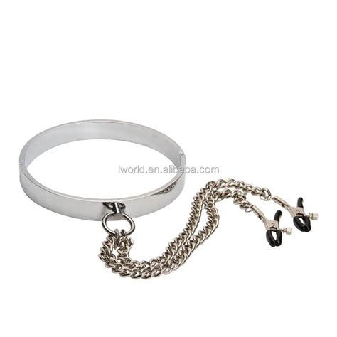 Metal Sex Neck Collar Fetish Slave Body Chain Toys Bondage Collar For Female Buy Sex Neck