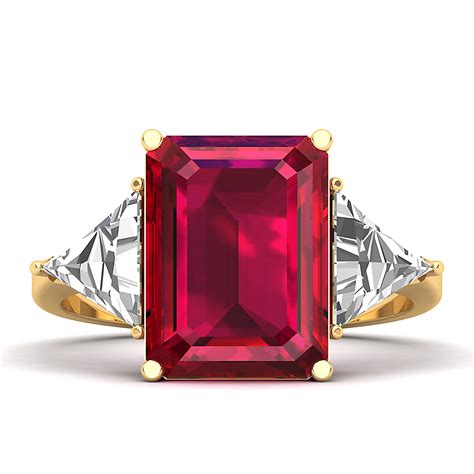 The Eternal Three Stone Ruby Ring