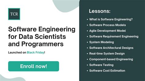 Software Engineering For Data Scientists And Programmers Course