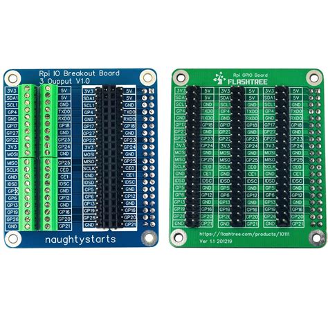 Risingsaplings 2pcs Gpio Breakout Board 3 Types Output Terminal Block And 3 Male