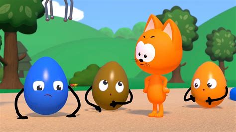 Разноцветные Яйца и Бассейны с Шариками Котэ Геймз Youtube