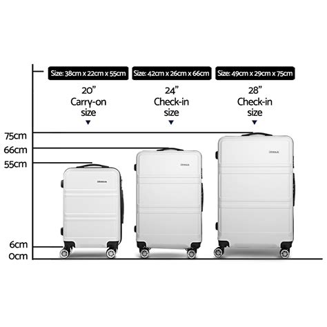 Wanderlite Luggage Set 20 24 28 With Tsa Lock Spinner Travel