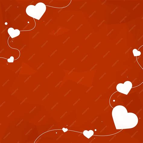 Free Vector Vector Heart String Border Geometric Pattern Background
