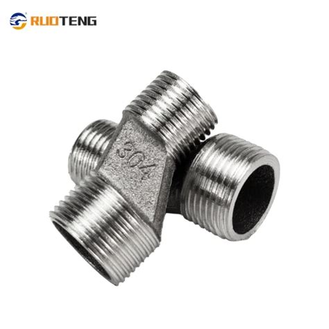 Ruoteng Nipple Plumbing Materials Stainless Steel Threaded Sanitary Pipe Fittings Eccentric