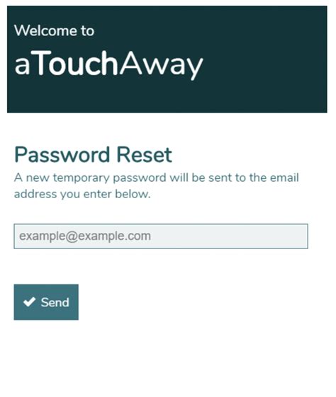 How Do I Reset My Atouchaway® Solution Password
