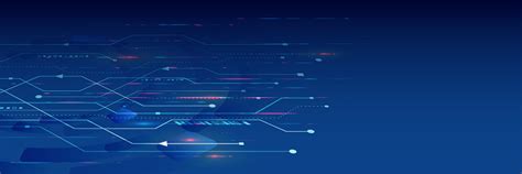 기술 통신 개념 육각형과 회로 기판과 미래 지향적 인 파란색 배경 현대 하이테크 벡터 일러스트레이션 비즈니스 인터넷 배너 0명에 대한 스톡 벡터 아트 및 기타 이미지