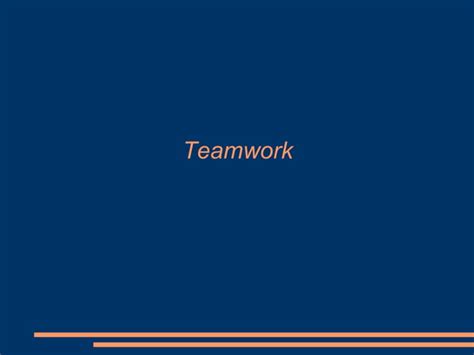 Teamwork The Definition Ppt Sports