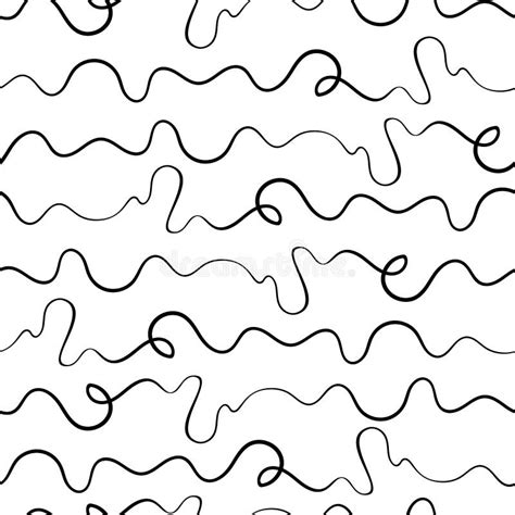 Unreadable Handwritten Scribble Seamless Pattern Stock Vector
