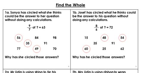 Find The Whole Reasoning And Problem Solving Classroom Secrets Classroom Secrets