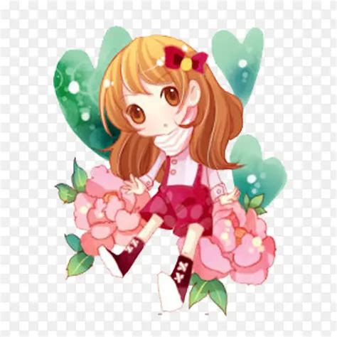 花丛中的小女孩png图片素材下载图片编号yvmnkeoo 免抠素材网