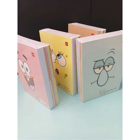Jual Notebook Buku Tulis Buku Sekolah Deli Spongebob 42 Lembar Isi 10 Buku Per Pack Shopee