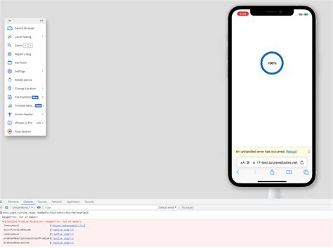 Blazor Wasm Error On Ios Safari Rangeerror Out Of Memory · Issue 79909 · Dotnetruntime · Github