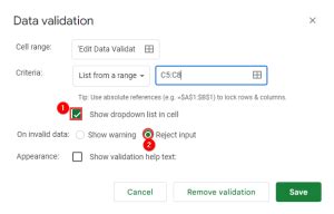 How To Edit Data Validation In Google Sheets With Easy Steps
