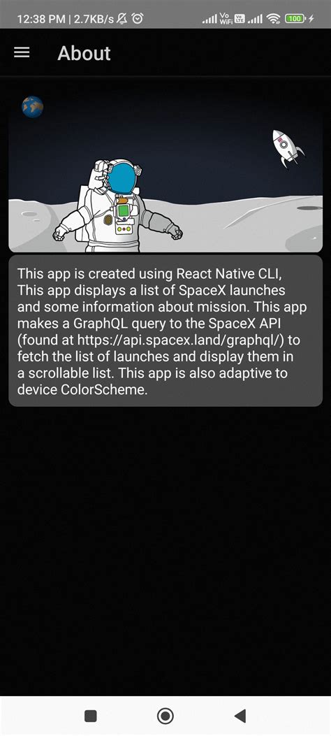 GitHub DeepakKumar 26 SpaceX React Native App This Is A React Native