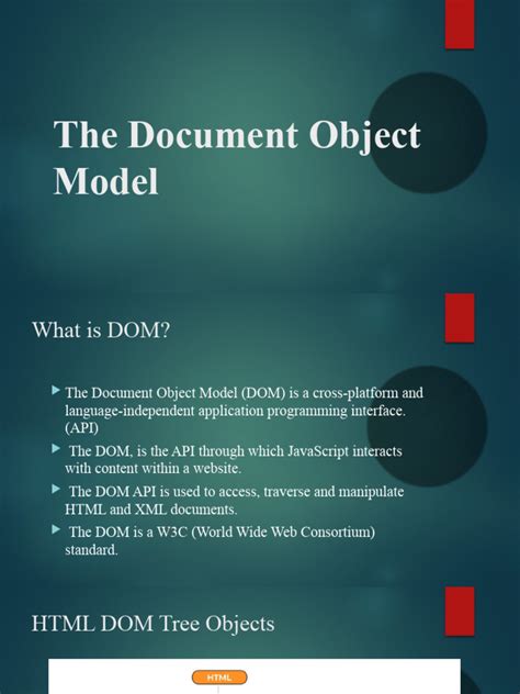 The Document Object Model Chapter 5 Pdf Document Object Model Html