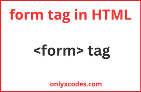 what is form tag in html with example