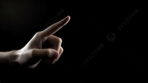 One Finger Or Pointing Hand A 3d Rendering Background Hand Pointing