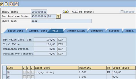 Solved Problem With Service Entry Sheet Account Assignmen Sap