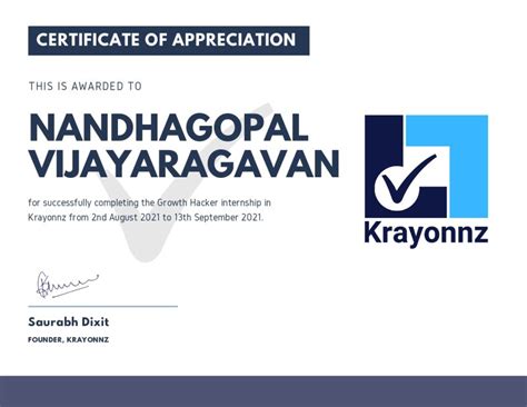 Nandhagopal Vijayaragavan On Linkedin Internship