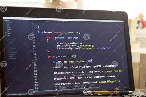 Php Back End Code Computer Programming Source Code Abstract Screen Of