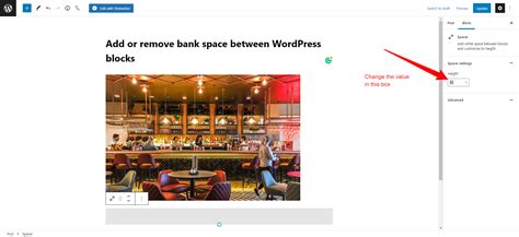 How To Remove Or Add Blank Space Between WordPress Blocks Engine