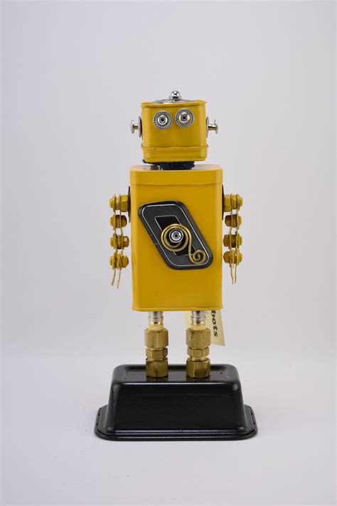 Assemblage Art Robot Created With Recycled And Reclaimed Etsy